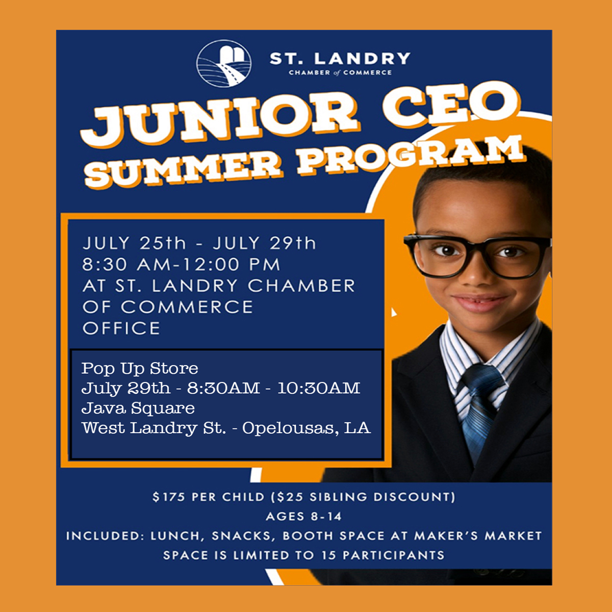 Jr. CEO POP-UP Shop to be held at Java Square on Friday July 29th » St ...