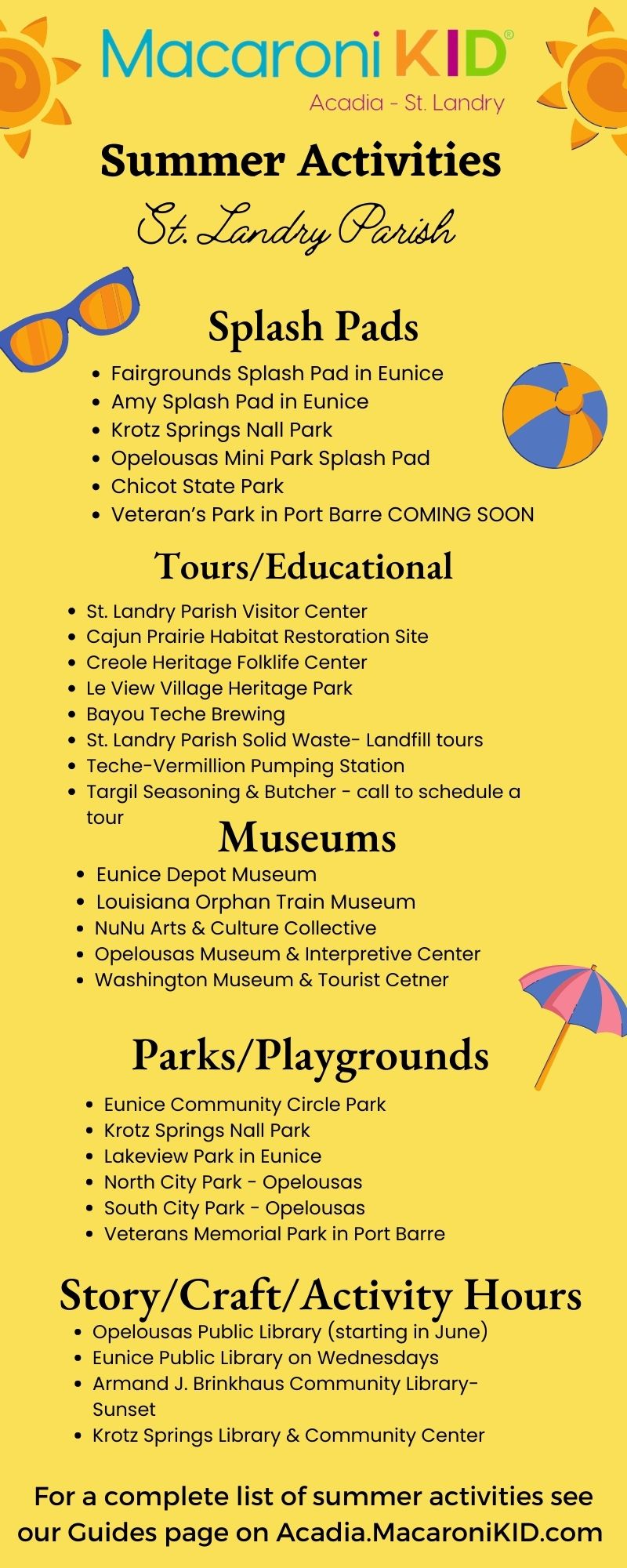Find Your Summer Family Fun » St. Landry Now Online Newspaper ...